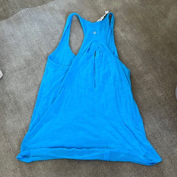 lululemon athletica | Tops | Lululemon Light Blue Racer Back Tank ...